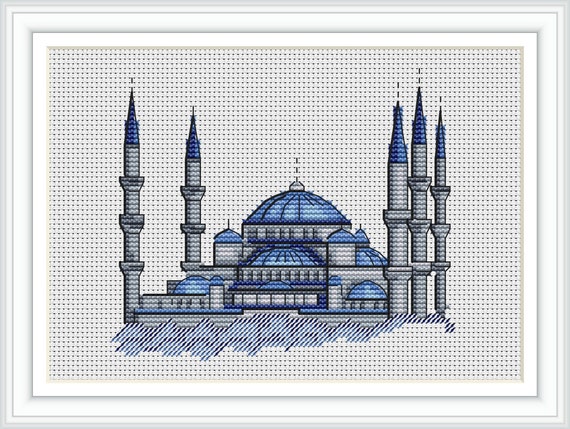 Istanbul Cross Stitch Turkey Pattern Pdf Hagia Sophia Cross | Etsy