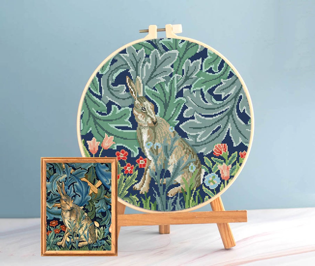 William Morris Cross Stitch Small Pattern Pdf - William Morris Art ...