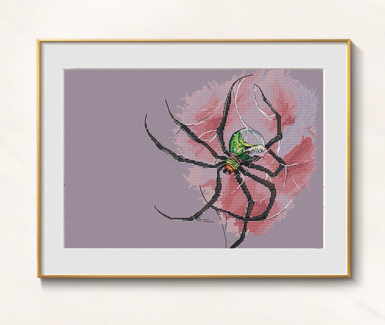 Spider Cross Stitch Gothic Pattern Pdf - Witchcraft Embroidery ...