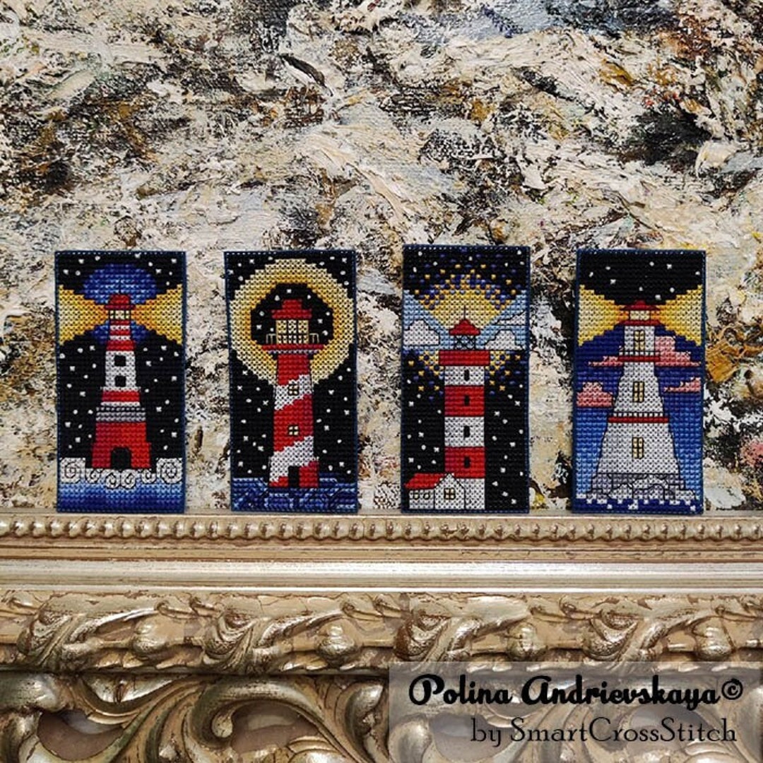 Mini Cross Stitch Lighthouse Pdf Pattern - Sea Light Embroidery ...