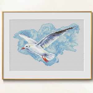 Seagull Cross Stitch Flight Pattern Pdf - Locomotion Cross Stitch ...
