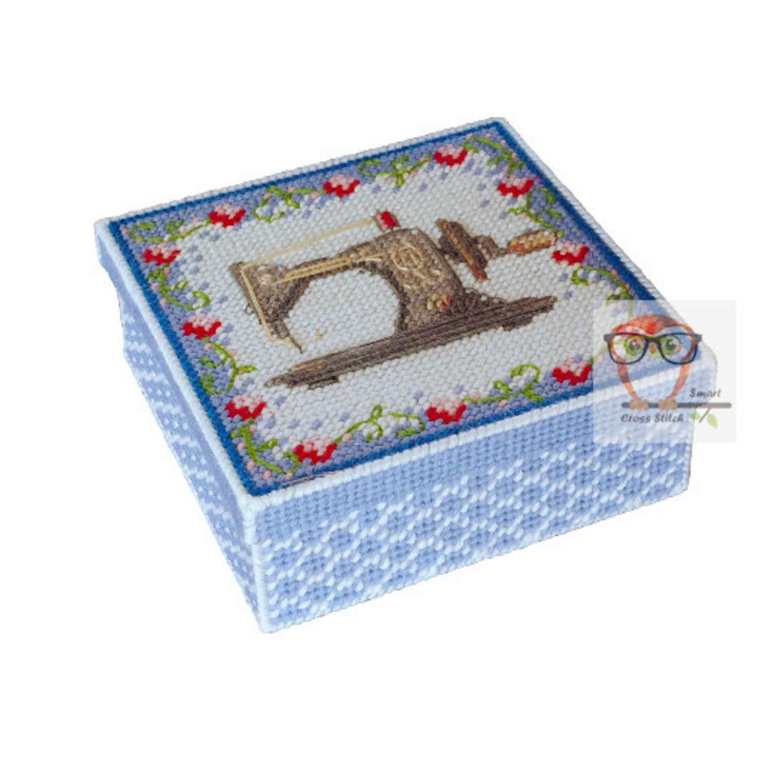 Crafts Box Cross Stitch Plastic Canvas Sewing Machine Pattern Pdf ...