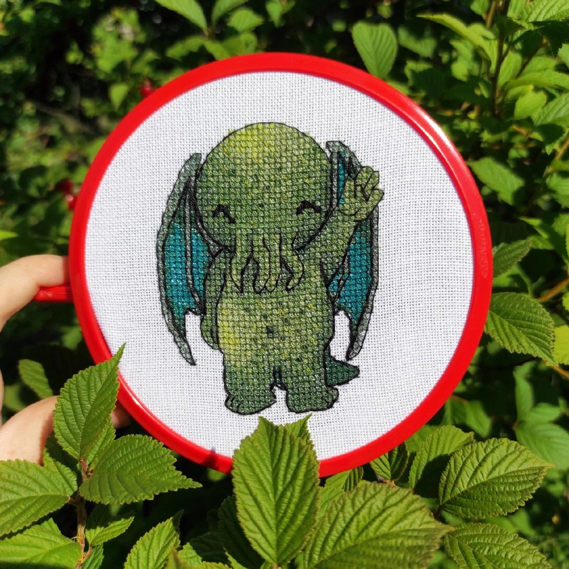Cthulhu Cross Stitch Funny Pattern Pdf - Baby Cthulhu Cross Stitch Cute ...