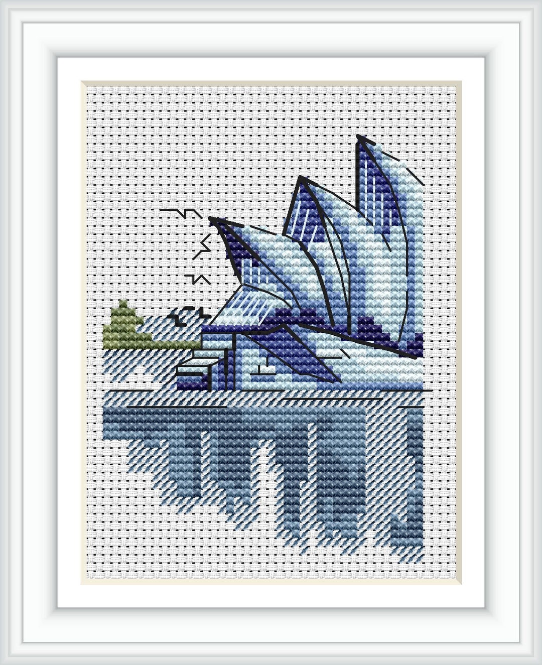 Australia Cross Stitch Sydney Pattern Pdf, Sydney Opera House Cross ...