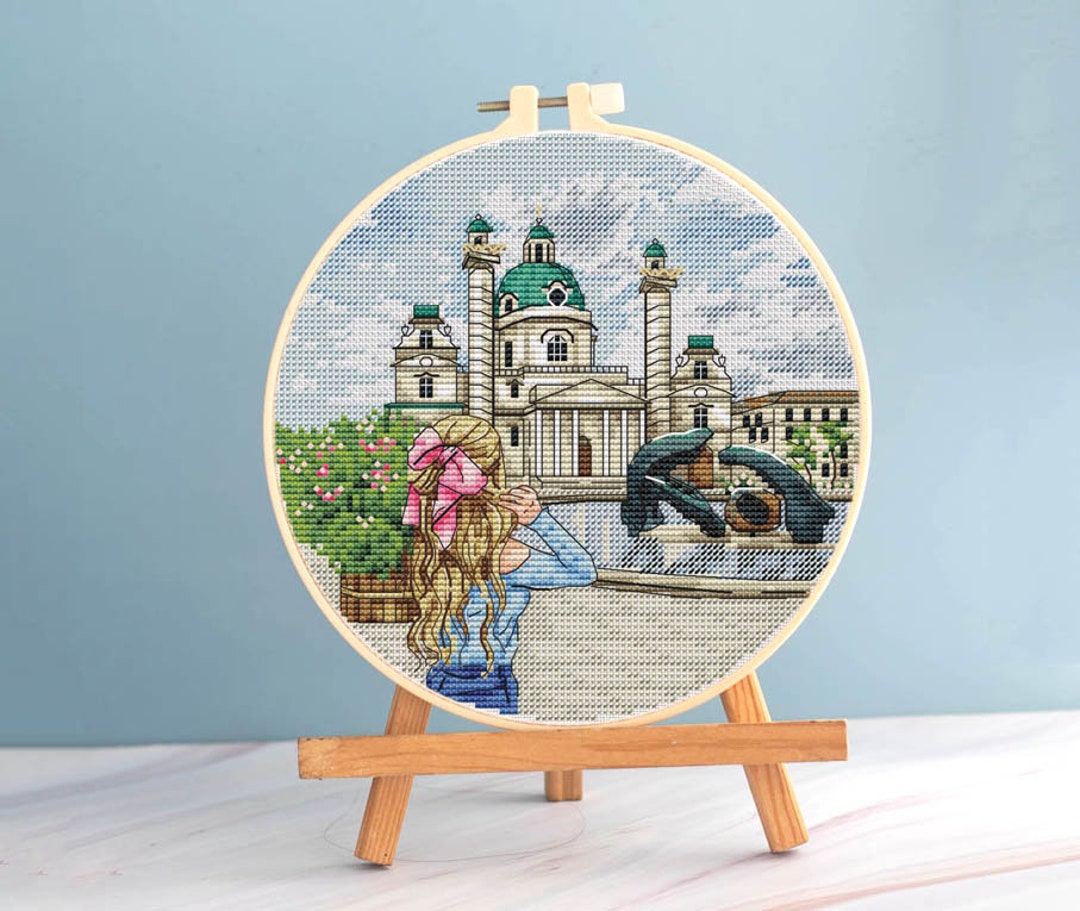 Vienna Cross Stitch Karlkirche Pattern Pdf - Austria Travel Cross ...