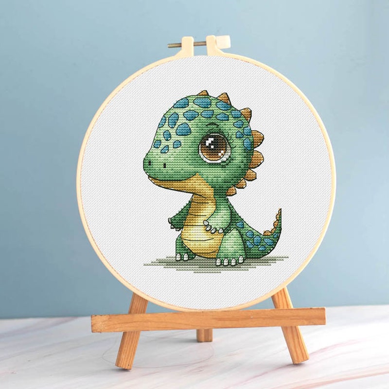 Dino Cross Stitch - Etsy