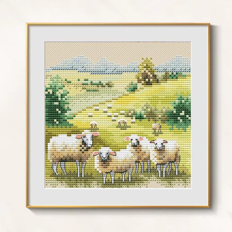 Cross Stitch Sheep - Etsy