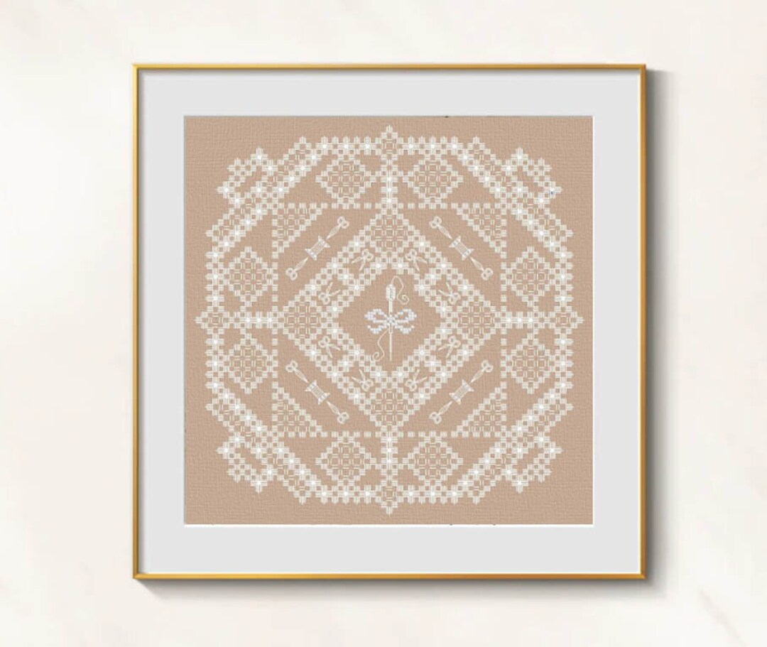 Hardanger Embroidery Lace Cross Stitch Blackwork Pattern Pdf ...