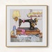Sewing Machine Cross Stitch Vintage Pattern Pdf, Retro Singer Sewing ...