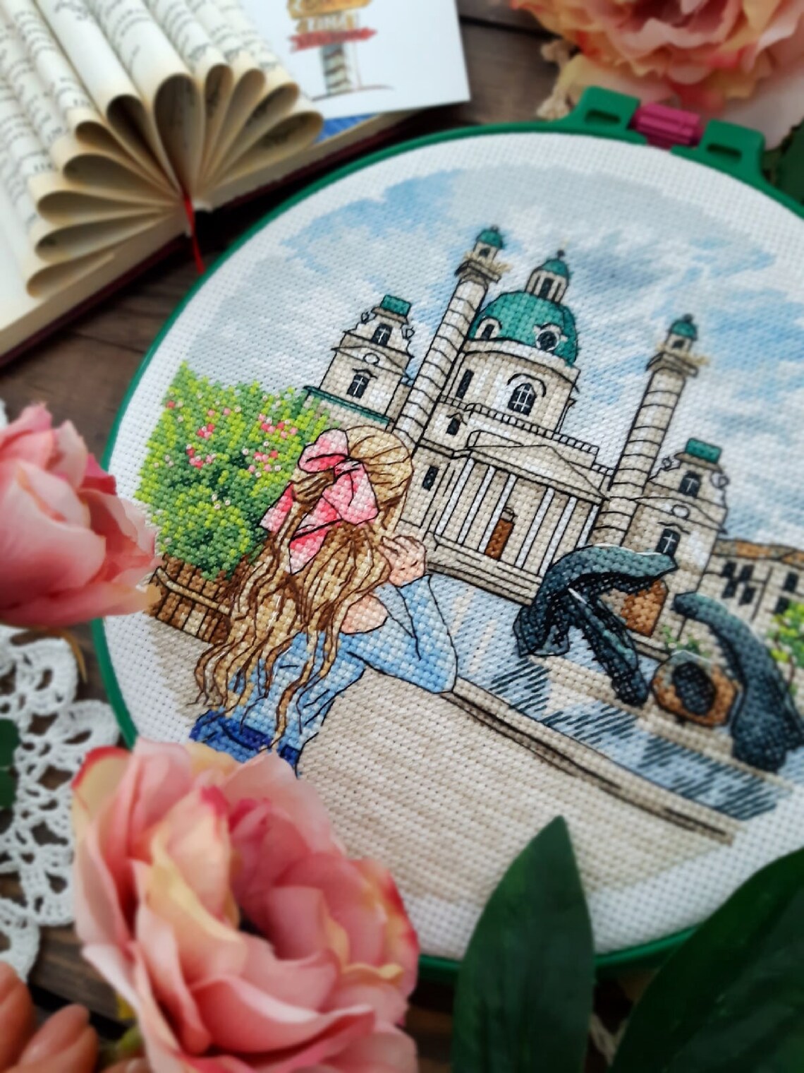 Vienna Cross Stitch Karlkirche Pattern Pdf - Austria Travel Cross ...