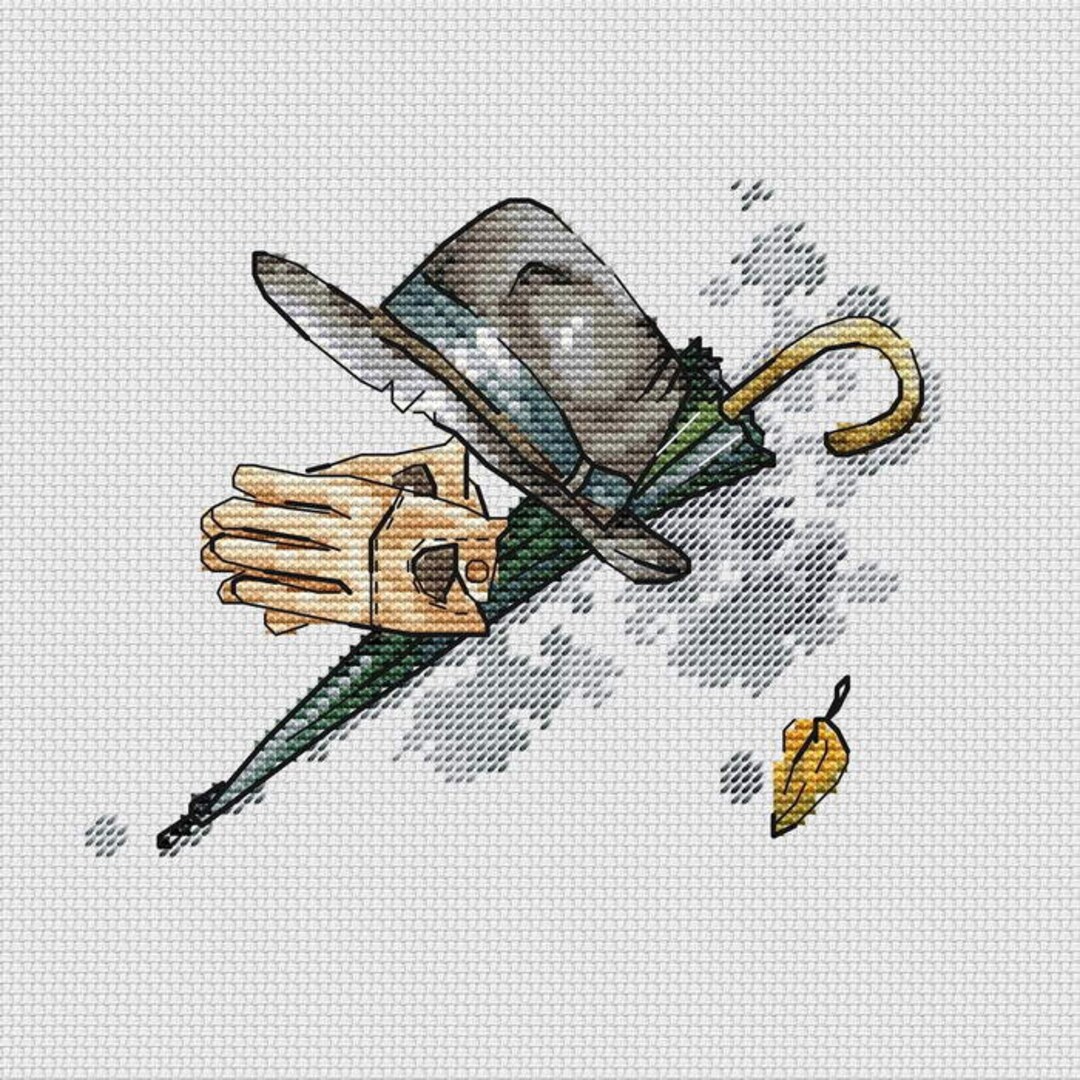Men Gears Cross Stitch English Pattern Pdf - Gentleman Cross Stitch Man ...