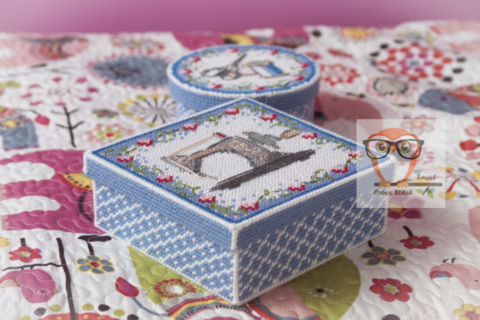 Crafts Box Cross Stitch Plastic Canvas Sewing Machine Pattern - Etsy
