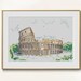 Colosseum Cross Stitch Rome Pattern Pdf - Travel Italy Cross Stitch ...