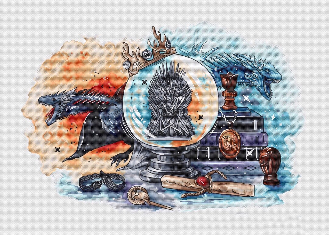 Fantasy Sampler Cross Stitch Fairy Pattern Pdf - Fantasy Cross Stitch ...