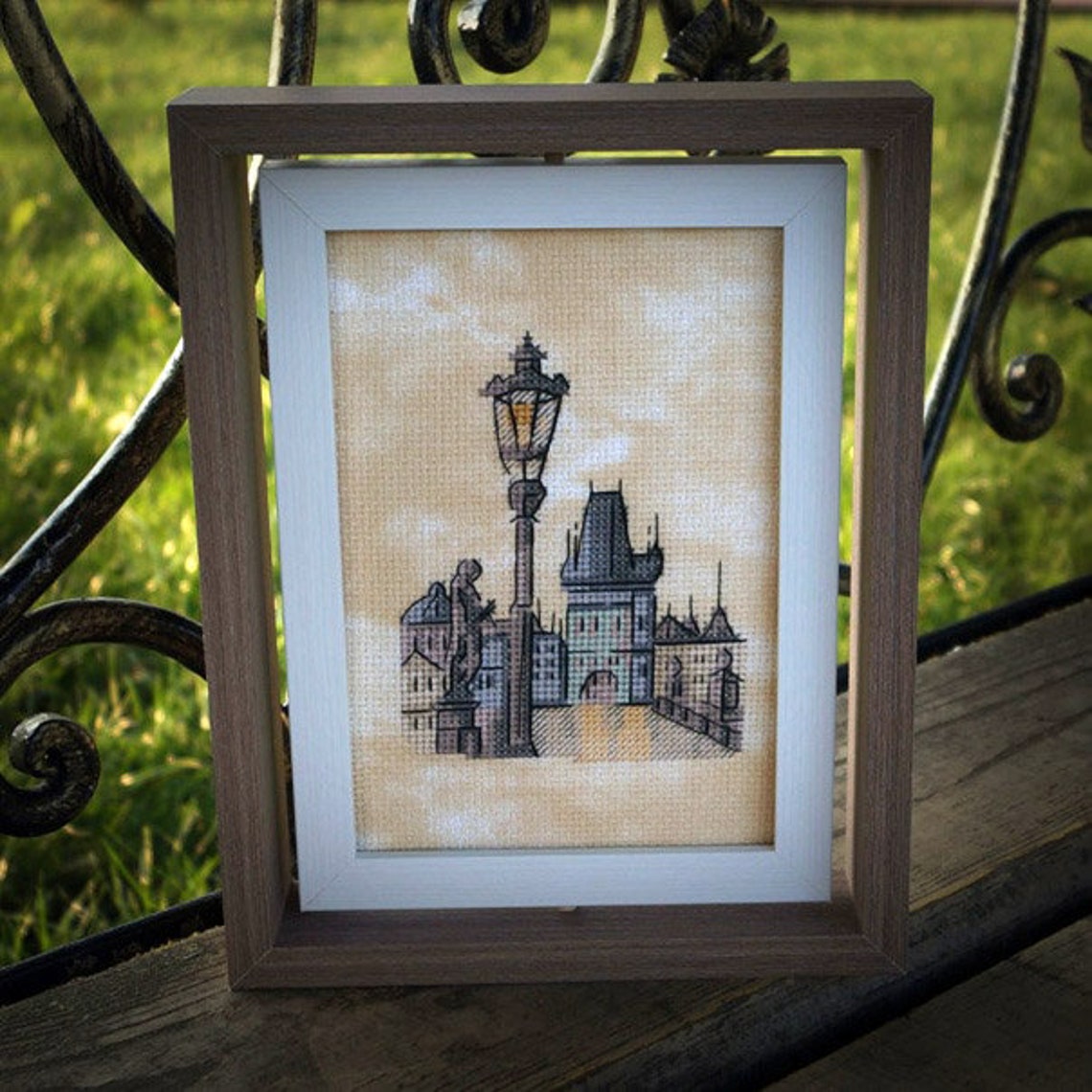 Prague Cross Stitch Old Town Pattern Pdf – Travel Cross Stitch Prague ...