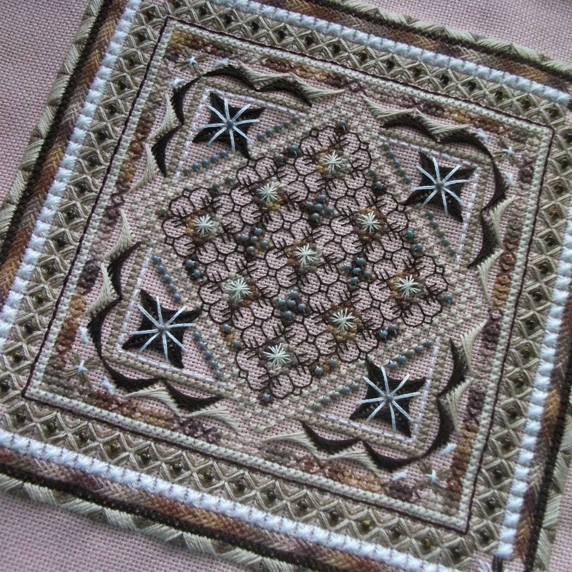 Chocolate Cross Stitch Ornament Pattern Pdf Blackwork - Etsy