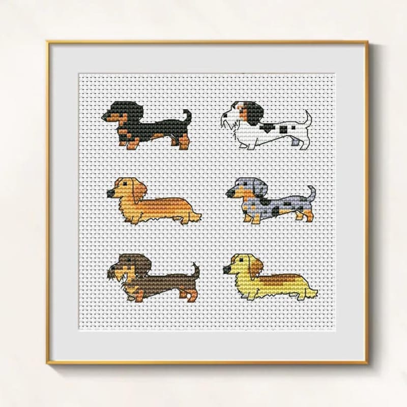Cross Stitch Dogs - Etsy