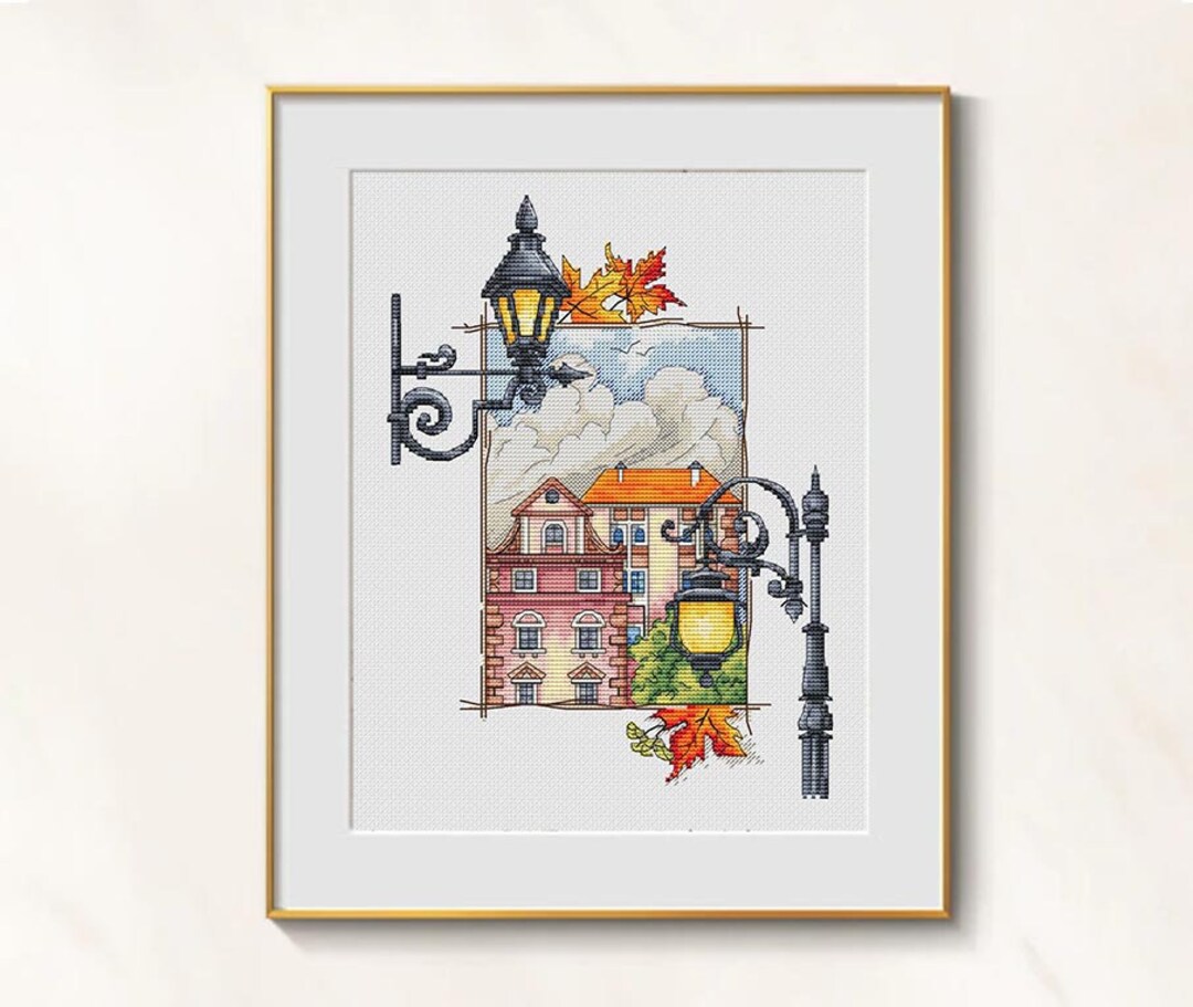 Old Town Cross Stitch Fantasy Pattern Pdf - Fairy Cross Stitch Germany ...