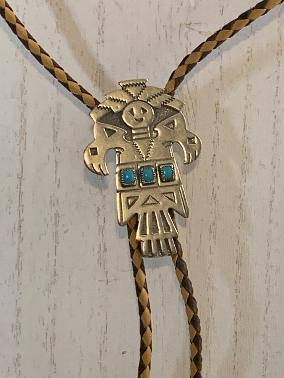 Vtg. Signed Bell Nickel/silver Bolo Tie - Etsy