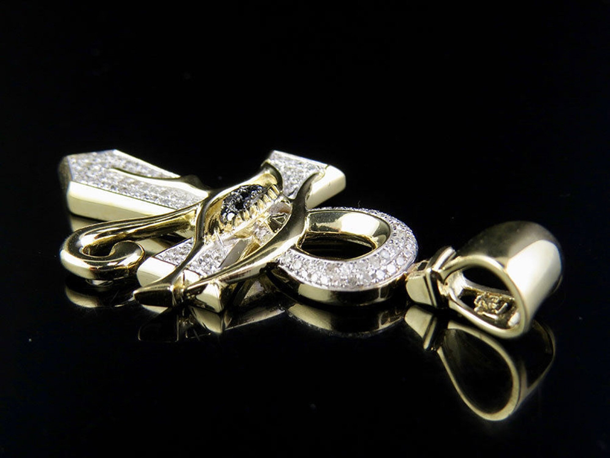 Black Eye of Horus Cross Pendant Men's or Women's - Etsy