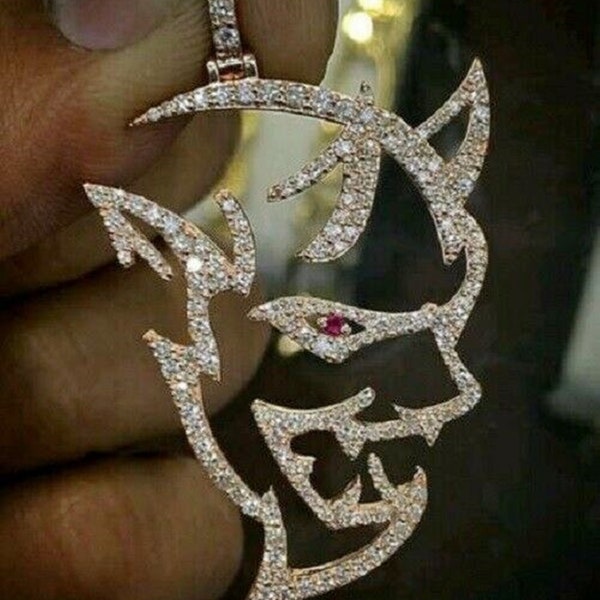 Demon Diamond Pendant - Etsy