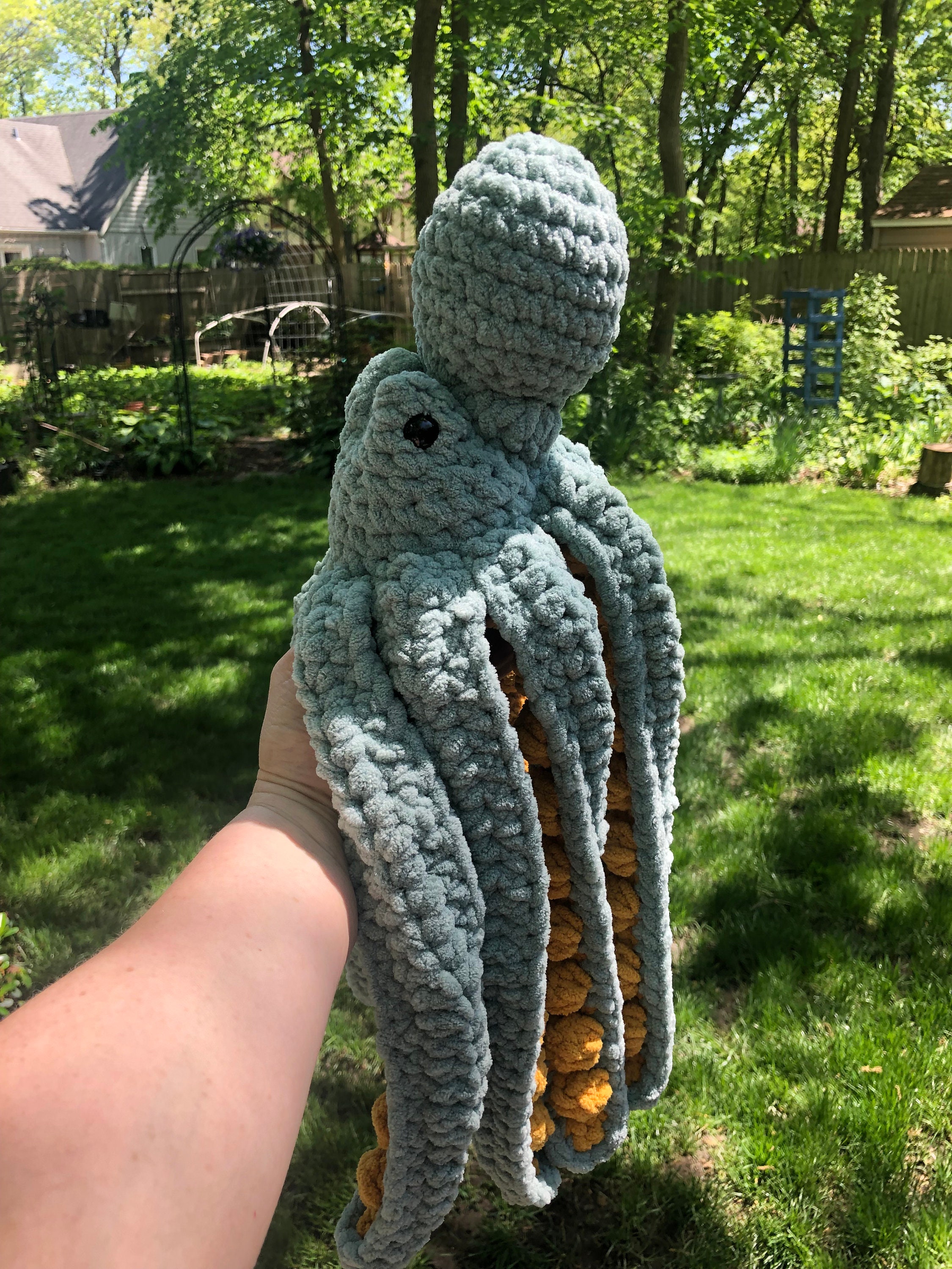 Octopus, Octopus Toy, Octopus Snuggler, Baby Gift, Shower Gift, Crochet ...