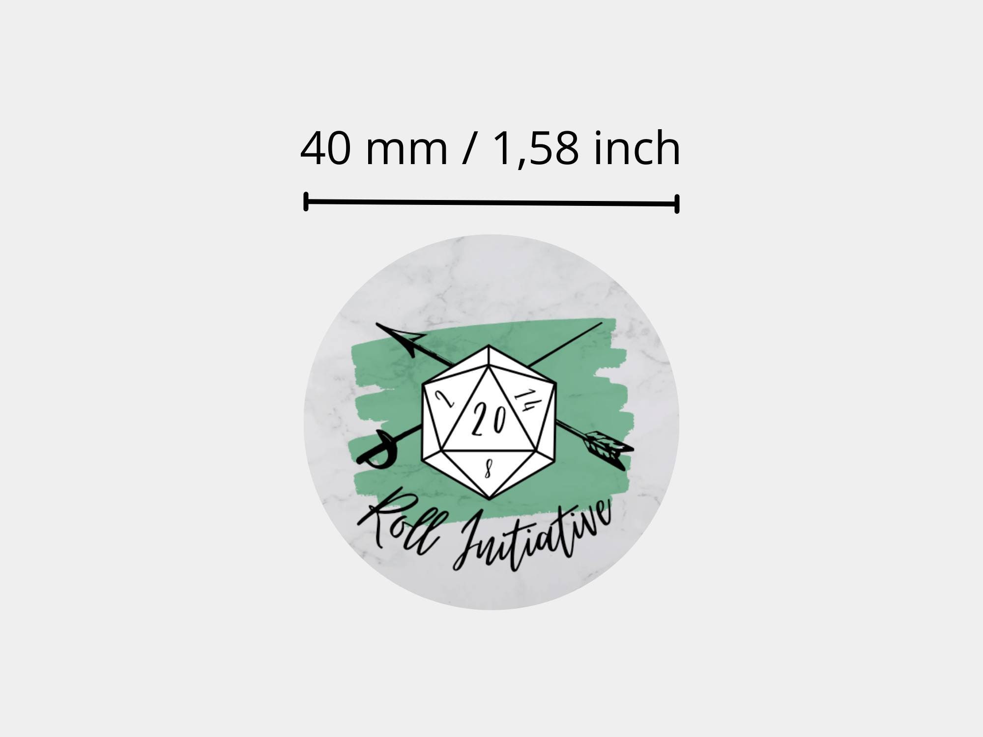 Roll Initiative D&D Dice Sticker - Etsy