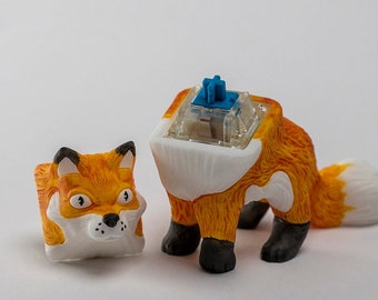 Artisan Fox Resin Keycap - Etsy