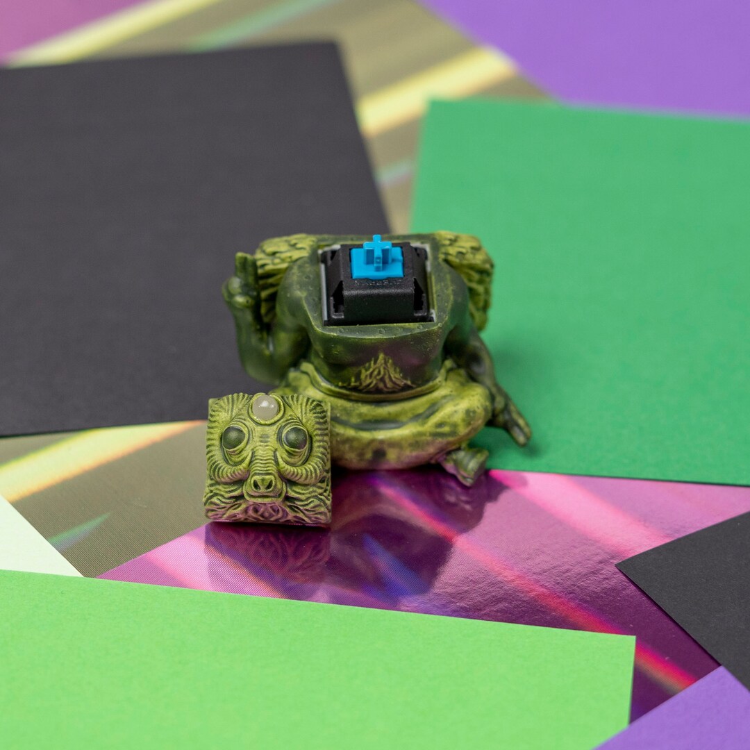 Cursed Goat Artisan Keycap Display Pistachio Photopolymer - Etsy