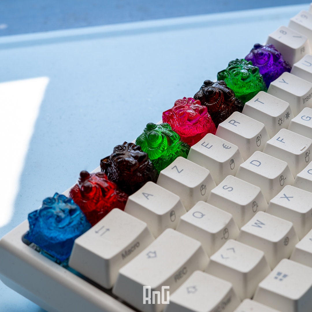 Cursed Goat Artisan Keycap Jelly Purple Witch 3d Resin - Etsy