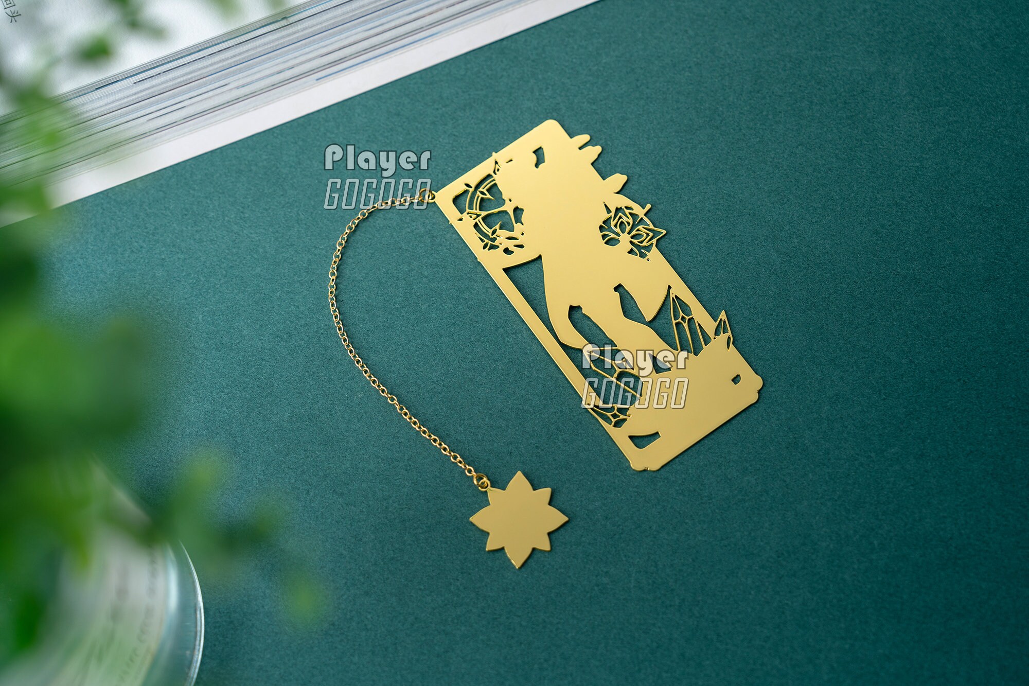 Genshin Impact Albedo Enamel Bookmark Copper Bookmark of - Etsy