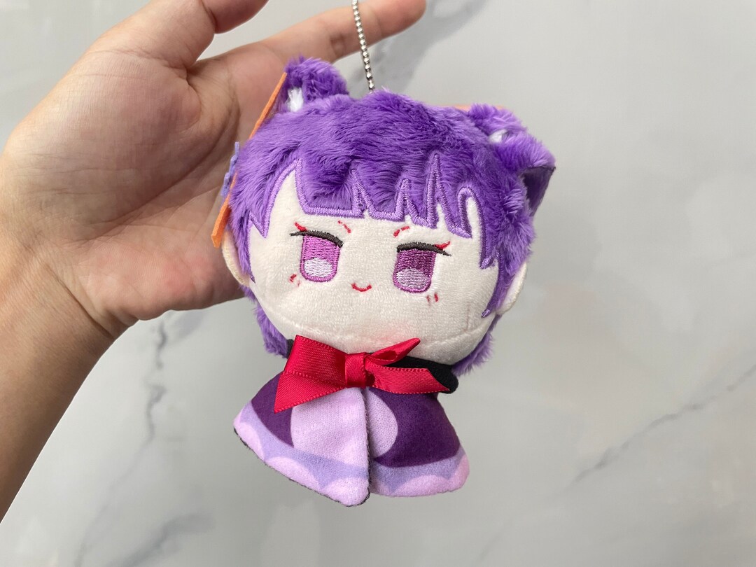 Genshin Impact Raiden Shogun Emoji Embroidered Plushie Raiden - Etsy