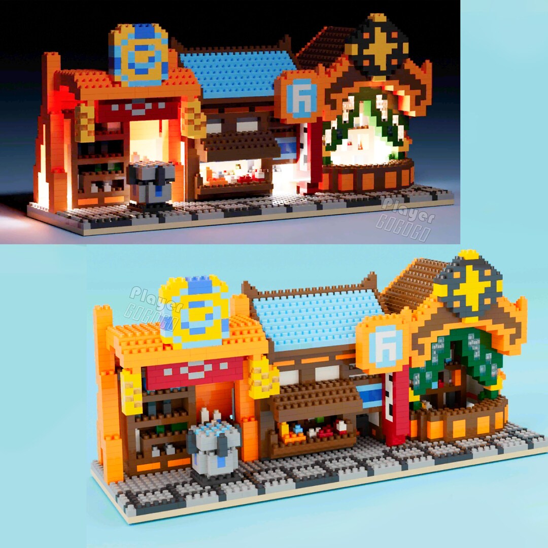 Genshin Impact Standees Building Blocks of Liyue Port Genshin - Etsy ...