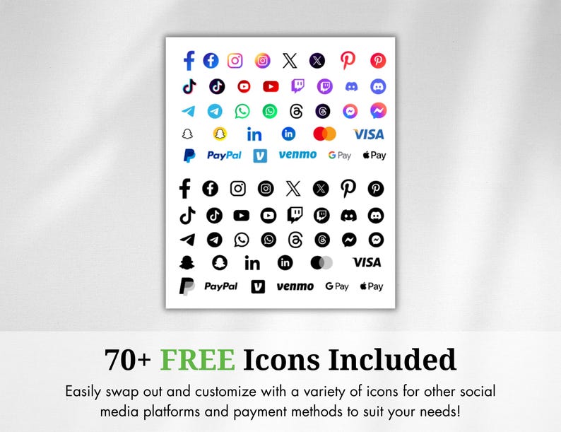 Editable Scan to Pay Sign, Printable Scan to Pay, Qr Code Social Media ...