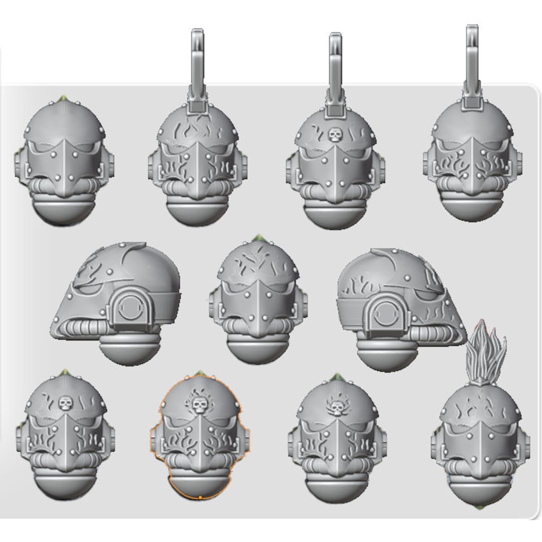 Heresy Helmets : VULCANIC LIZARDS HELMETS X 10 - Etsy
