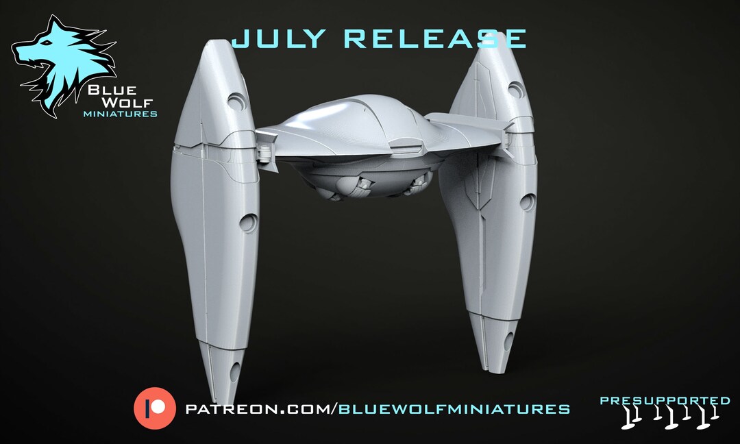 Legion Droideka Drop Ship custom Order Blue Wolf - Etsy