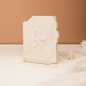 Stone Table Numbers - Etsy