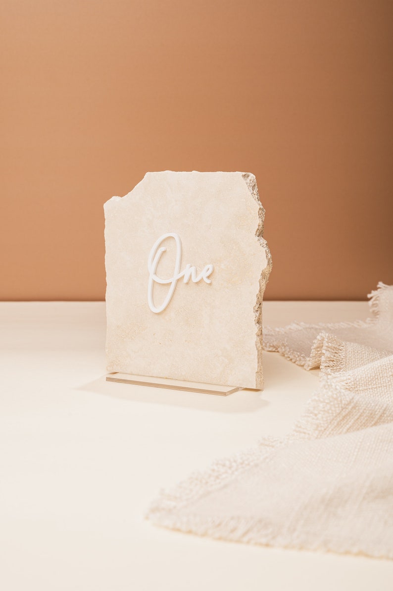 Stone Table Numbers - Etsy