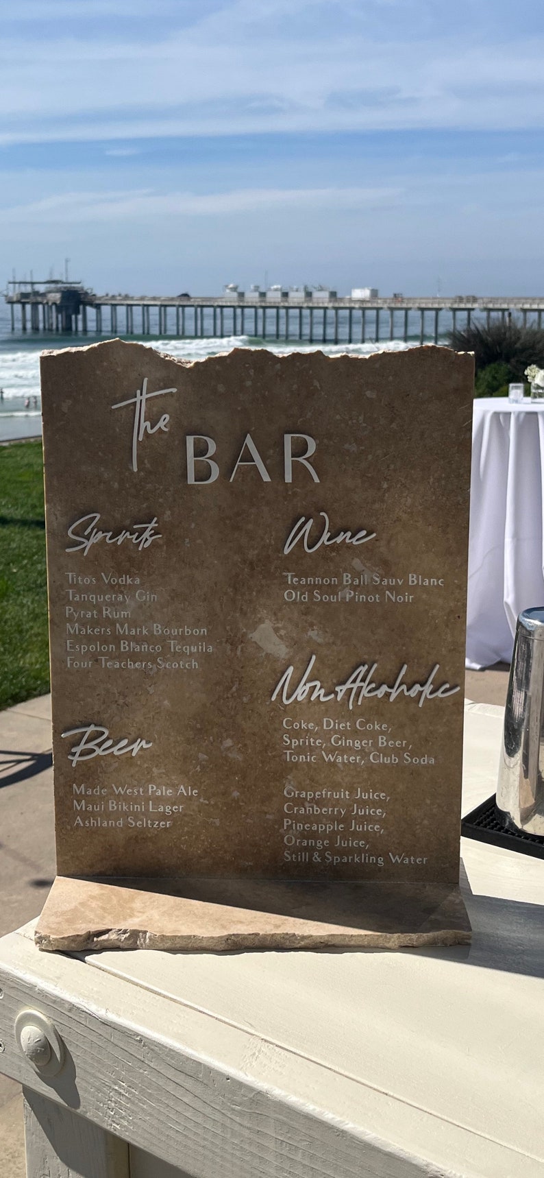 Stone Custom Bar Sign - Etsy