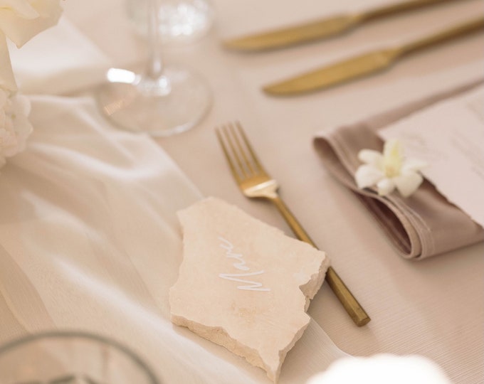 Stone Name Place Cards - Etsy