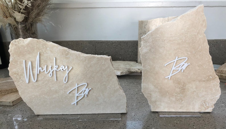Stone Table Numbers - Etsy