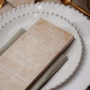 Stone Menus - Etsy