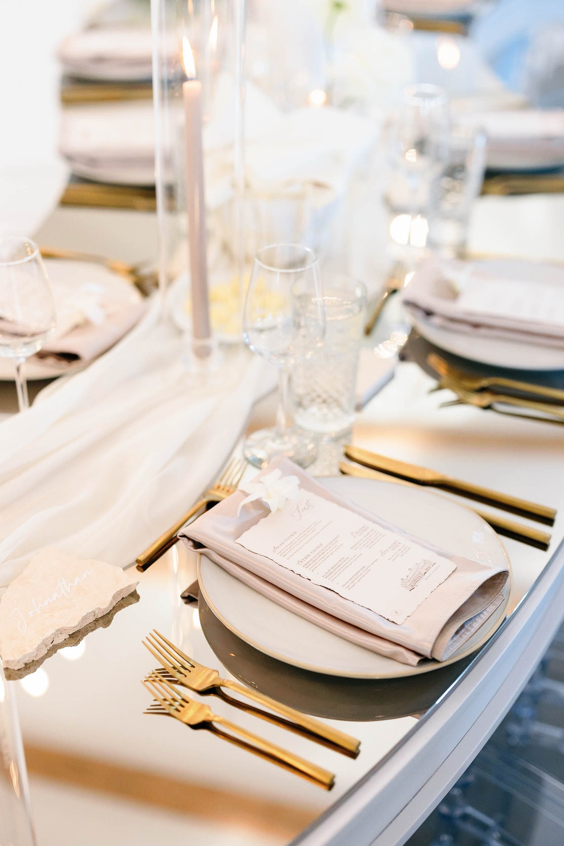 Stone Name Place Cards - Etsy