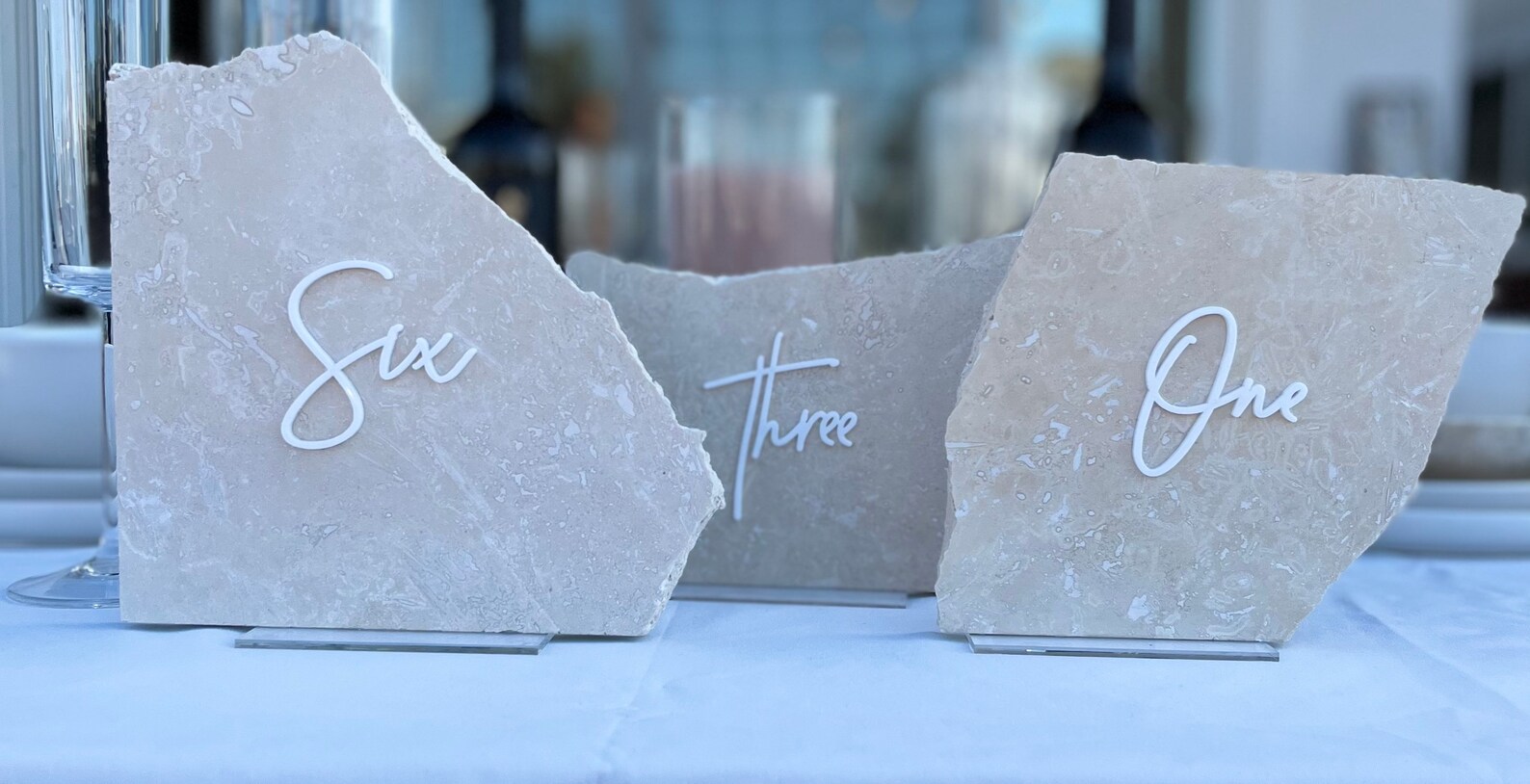 Stone Table Numbers - Etsy