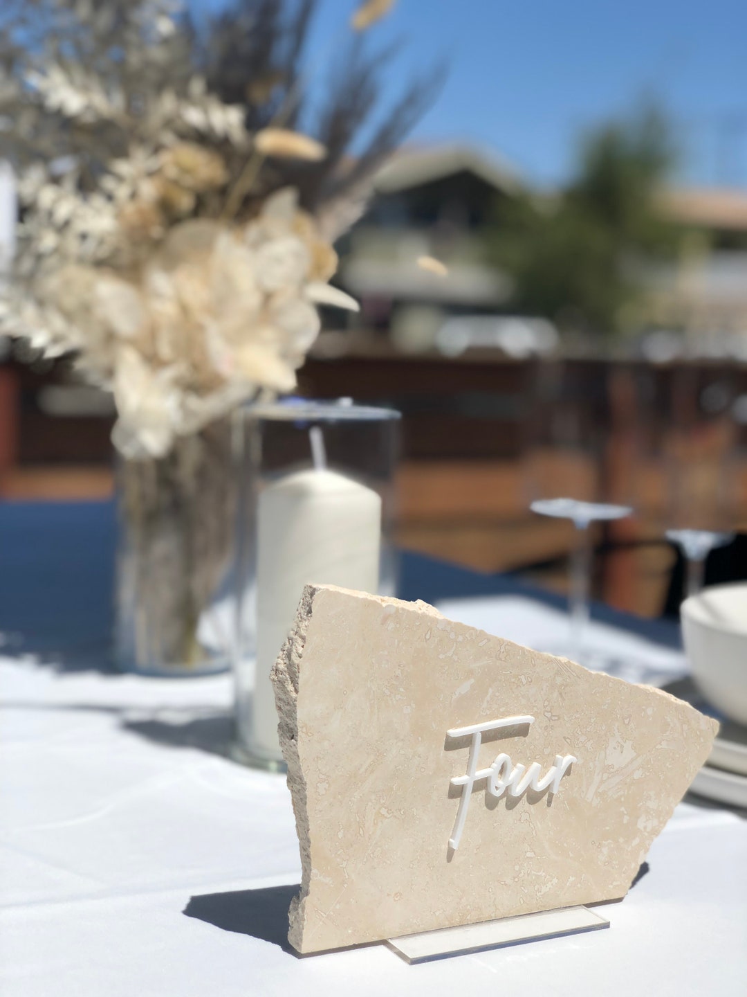 Stone Table Numbers - Etsy