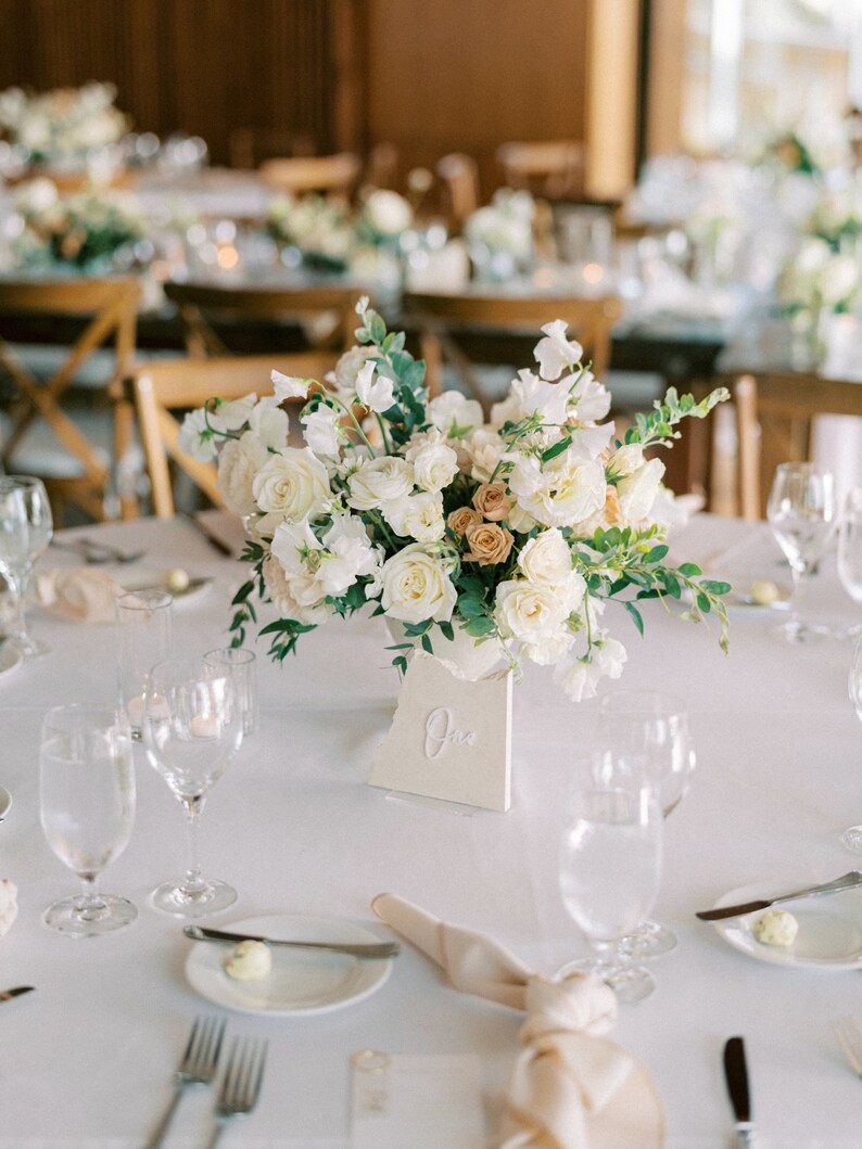 Stone Table Numbers - Etsy