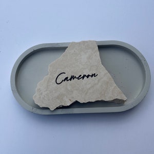 Stone Name Place Cards - Etsy