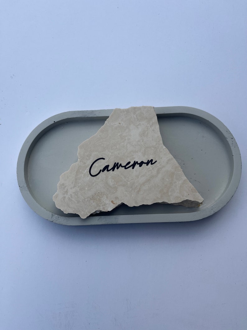 Stone Name Place Cards - Etsy