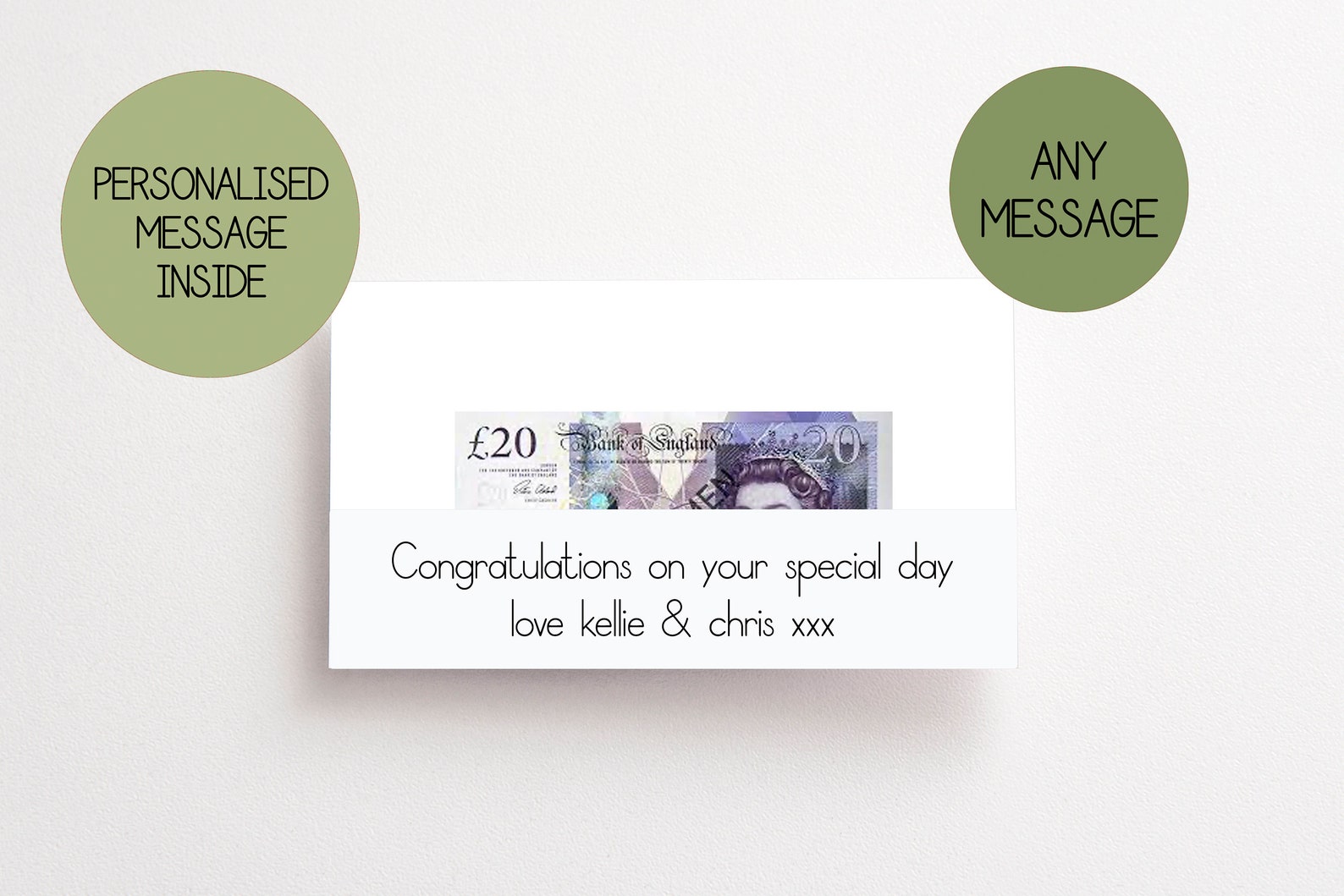 Wedding Money Card | Money/gift Wallet | Card Personalised| Floral ...