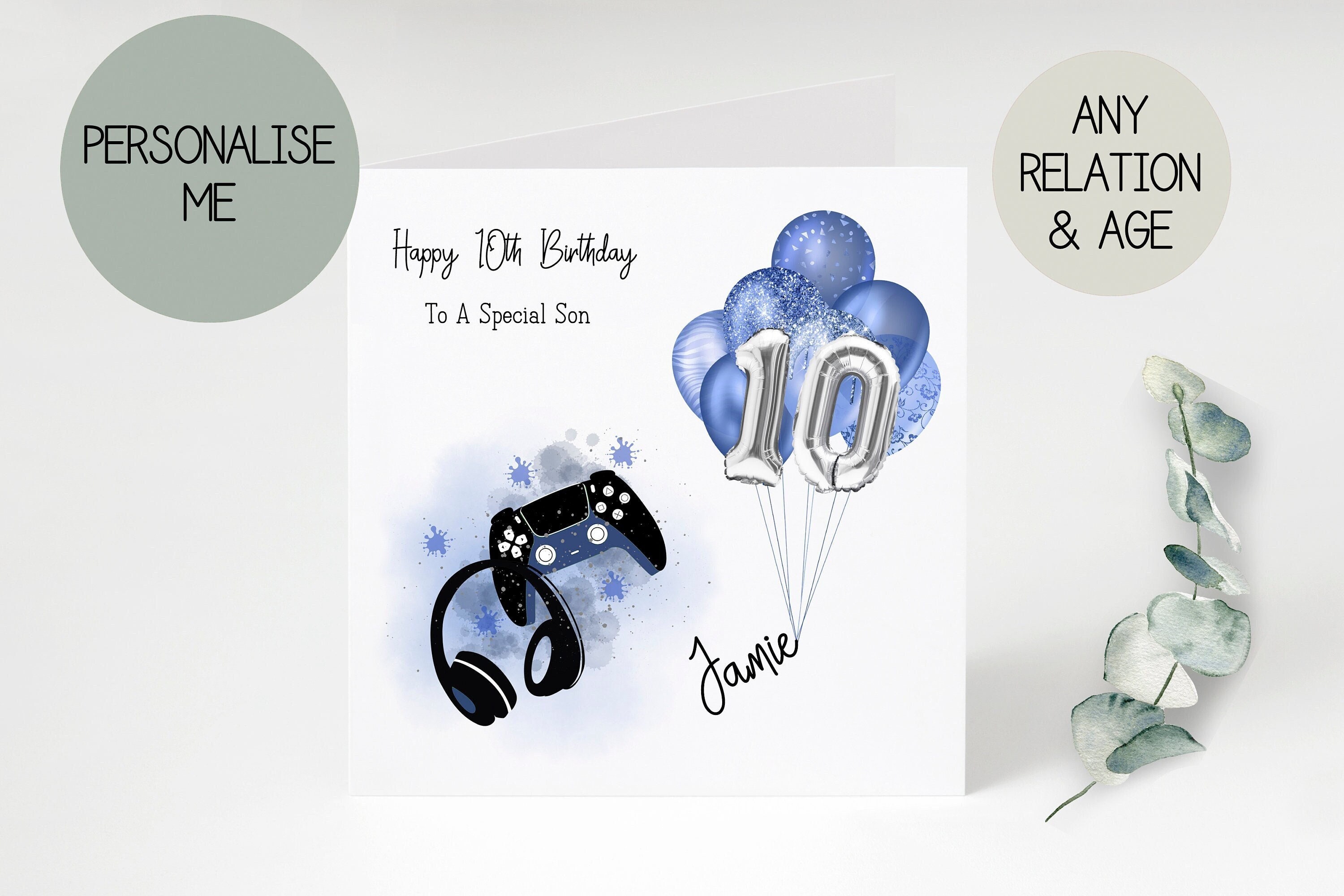 10th Birthday Card for Boy Greetings Card Birthday Day - Etsy UK